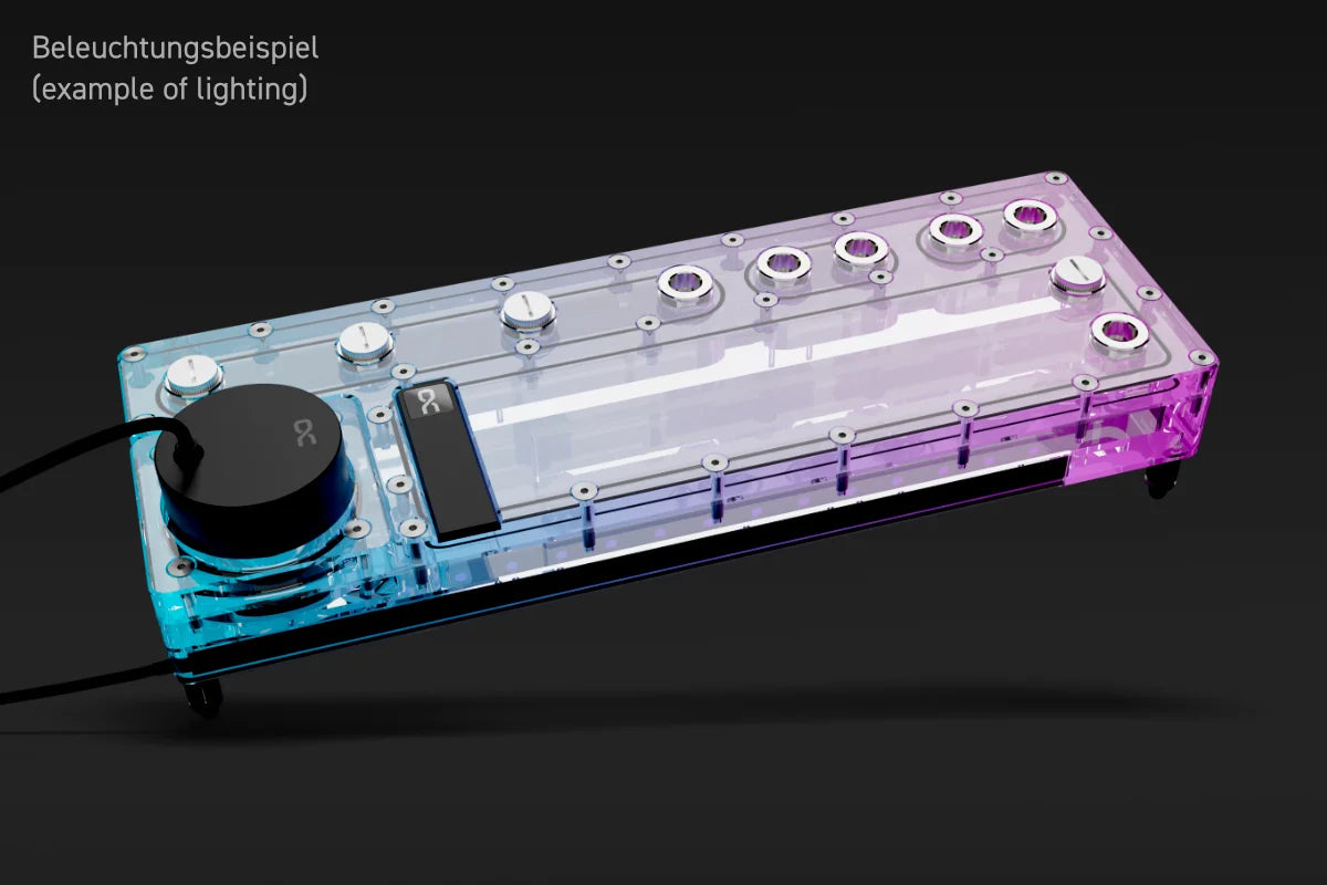 Alphacool Core Distro Plate 360 Left with VPP Apex Pump – Canada Watercool